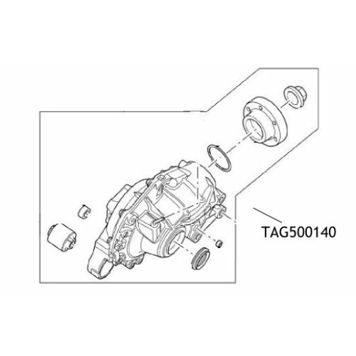 Diferential ansamblu Discovery 3 TAG500140 LR056944 - Land Atelier