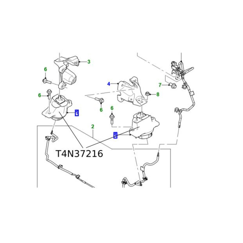 Suport, Tampon Motor Land Rover Discovery, Defender, Freelander, Range ...